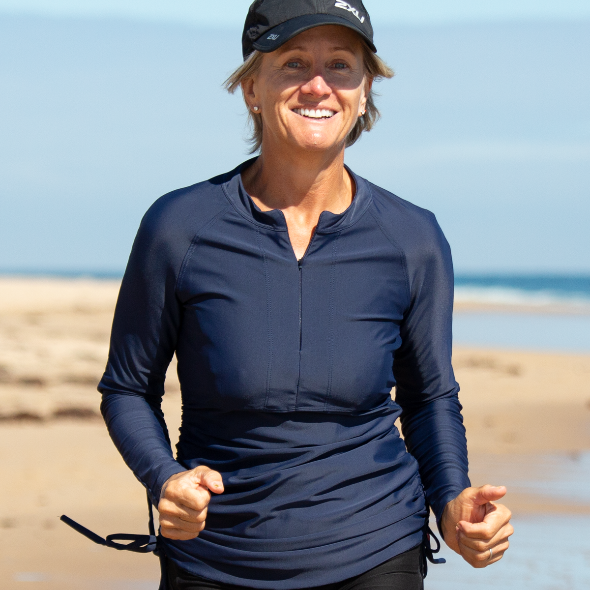 Swim Top | French Navy | modest bathers | swim rash guard | Suncheeter ...